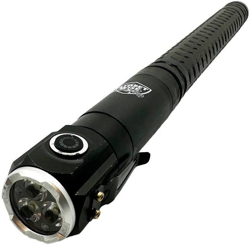 Push Button Expandable Baton with 1000-Lumen Flashlight | TBOTECH