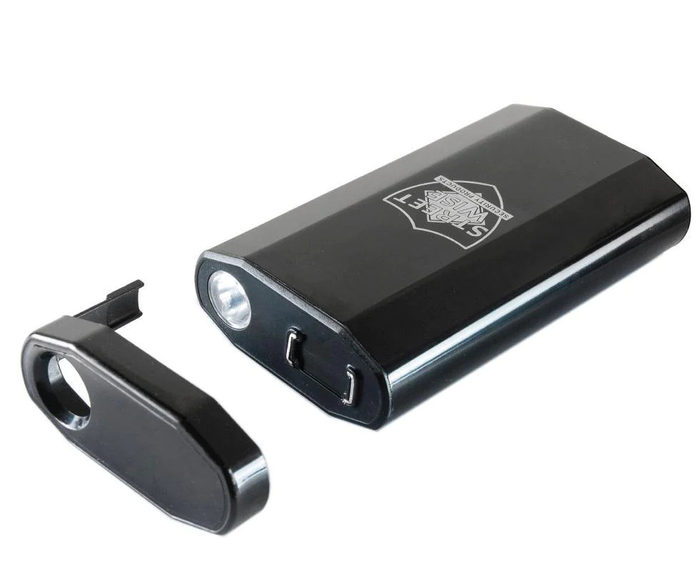 Stun Gun Power Bank - 3-in-1 Charger, Flashlight, and Self-Defense